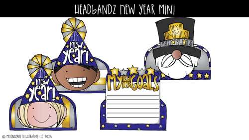 Headbandz clip art, New Year clip art, Toppers COMBO PACK by Melonheadz ...