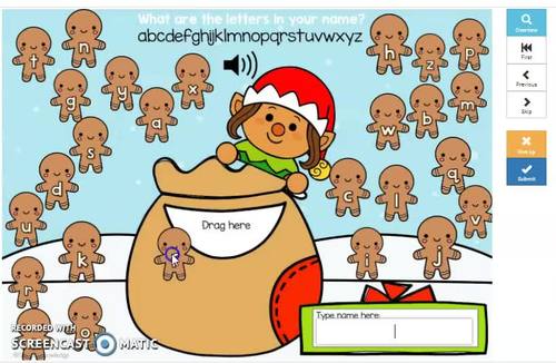 Letter Name Fluency Christmas - Boom Digital Distance Learning | TPT
