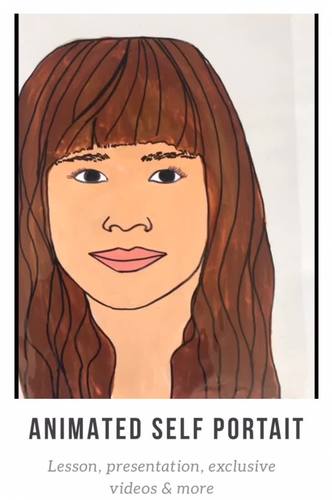 Animated Self Portrait Art Project and Art Vocabulary | TPT