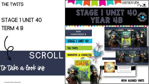 STAGE 1, TERM 4B - COMPLETE BUNDLE, Component B NSW DET English Units 36-40