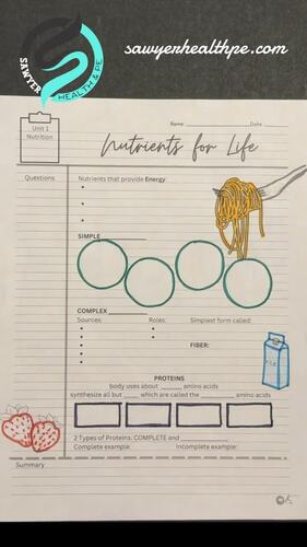 Healthy Eating Nutrients (Macro) | POWERPOINT and CORNELL Student Notes ...