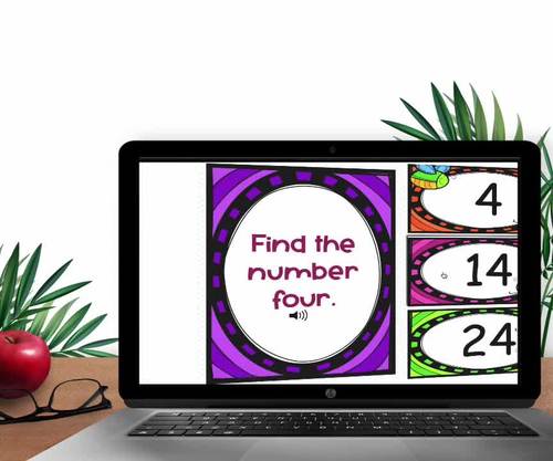 Identifying Numbers 0 to 30 Boom Cards - Receptive Number Identification