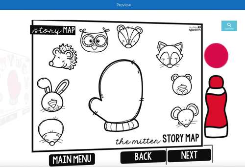 The Mitten Book Buddy for Speech Therapy (+BOOM Cards) by Itty Bitty Speech