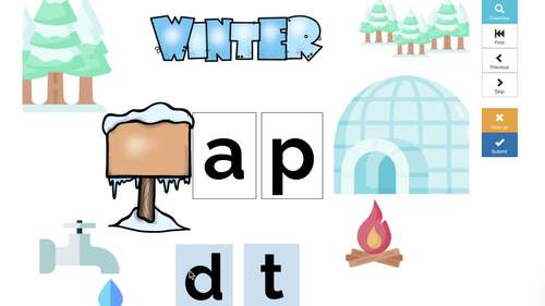BOOM CARDS- *Beginning and ending winter sounds* - Distance learning