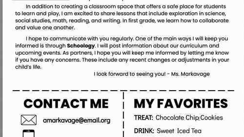 Editable Back-to-School Template Bundle: Meet the Teacher, Sub Plans ...