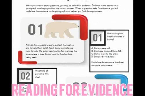 Reading Comprehension Passages & Questions | Evidence & Inferences ...