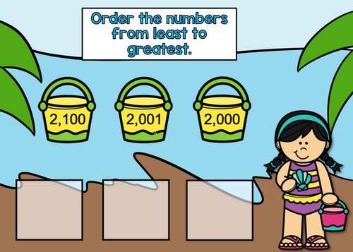 Third Grade Ordering Numbers Math Place Value Boom Cards by 3rd Grade ...
