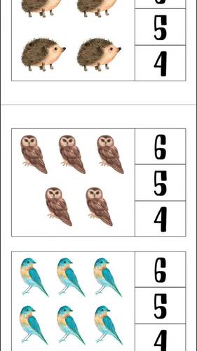 Forest math activities | Printable by The Designer English Teacher