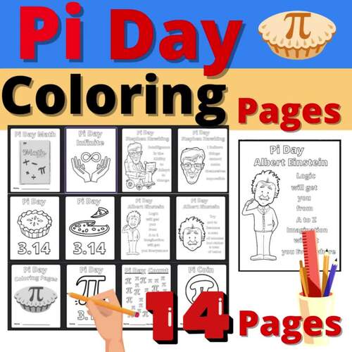 pi day coloring page free