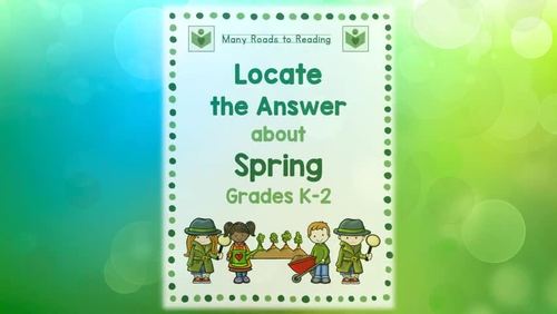Spring Reading Comprehension - Close Reading - Text Evidence | TPT