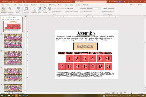 Basic Babes Calendar Display and Calendar Math by Julia's Colorful ...
