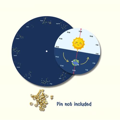 Zodiac Star Wheel, Rotating Zodiac Star Map for Kids – DIY Astronomy ...