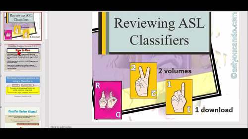 Reviewing American Sign Language Classifiers by aslyoucando | TPT