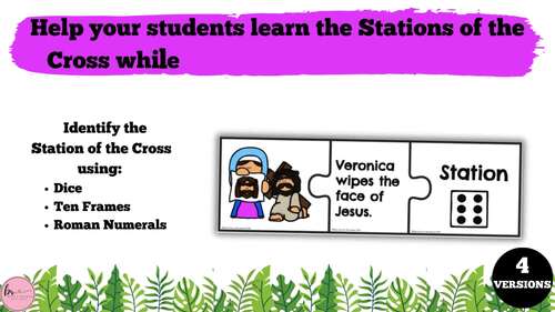 Stations of the Cross Math Puzzles for Lent, Holy Week, Good Friday ...