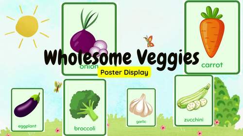 Veggies poster display by Learn with Ms AD | TPT