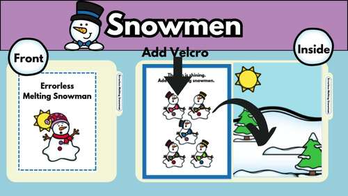 Winter Errorless File Folder/Binder/Busy Book Activities | TPT