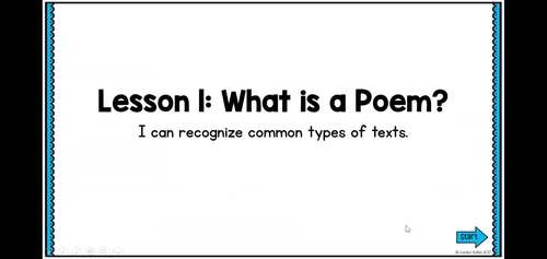 Introduction to Poetry Unit Lessons and Activities Digital | TpT