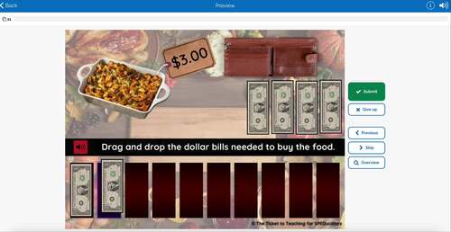 Thanksgiving Money Math (Under $10) - Boom Cards | TPT