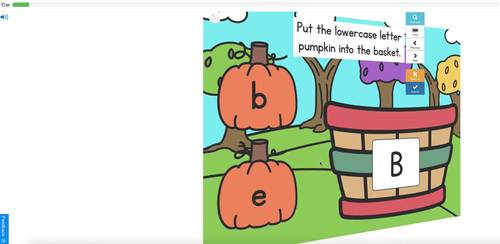 Letter Matching Uppercase and Lowercase Pumpkin Boom Cards by Teaching ...