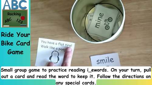 i_e long i vowel phonics card game: differentiated into i_e words and ...