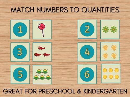 Number Counting Match Game 1-20 - Number Recognition Activity - Pre K ...
