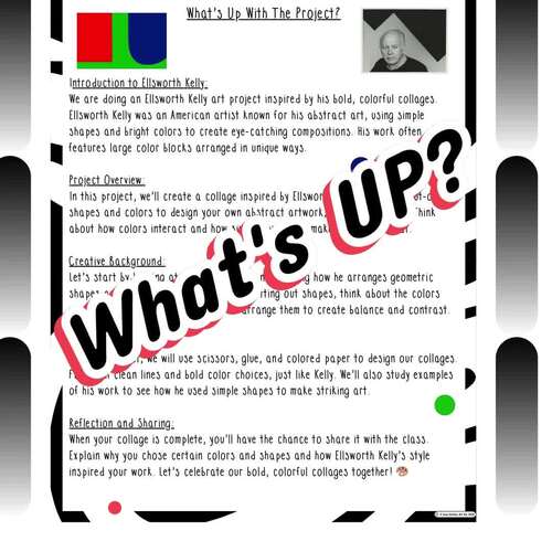 Creative Art Lessons & Collage Projects | Ellsworth Kelly Inspired