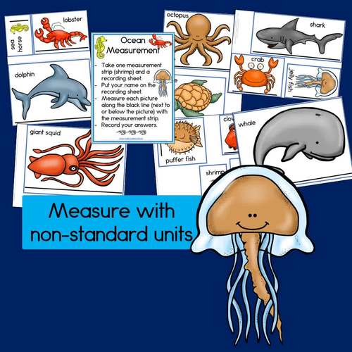 Ocean Nonstandard Measurement Activities Print and DIGITAL Math Center