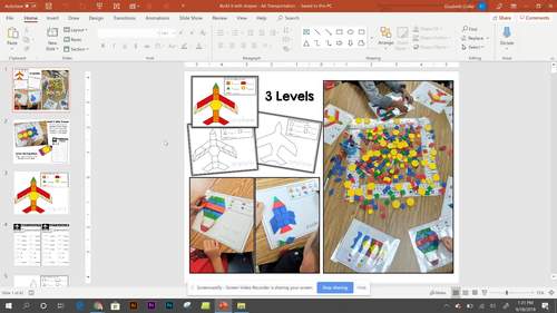 Build It With Shapes and Solve! Transportation Pattern Block Puzzles