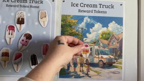 Ice Cream Truck Popsicle Token Reward Chart K-12 positive behavior ...