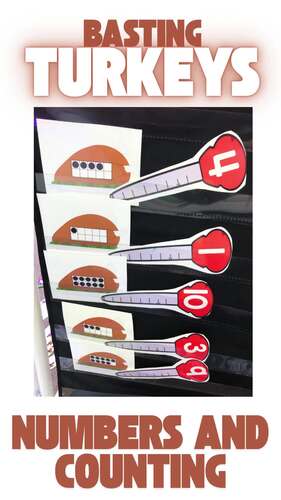 Thanksgiving Math Centers – Turkey Counting Games for Kindergarten