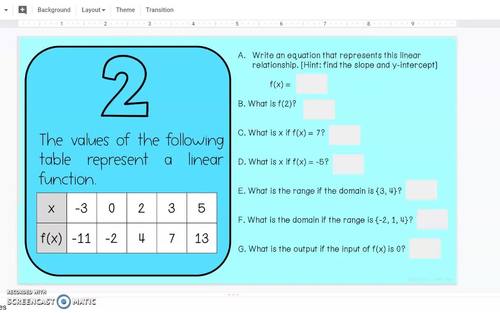 Evaluating Functions from Graphs Task Cards | PAPER & DIGITAL by Math Stop