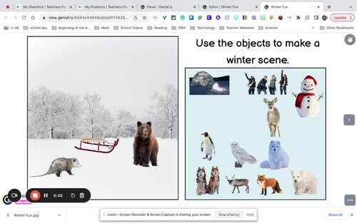 Winter Fun Digital Design- k-2 Technology-No Prep Resource by Go STEM Go