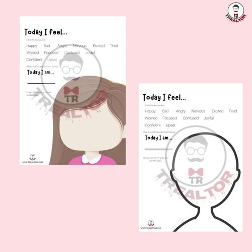 Today I feel .... Worksheets End Of The Year + Back To School ...