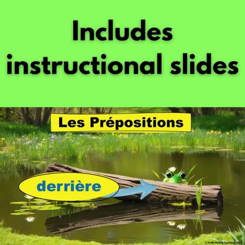French Spring Prepositions Digital Resource: Les Prépositions | TPT