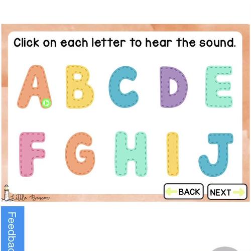 NO PREP NO PRINT Feed the Animals Letter Sounds WITH AUDIO by Little Beacon