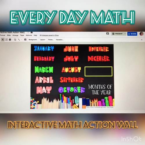 Every Day Math (Interactive Math Wall) | TPT