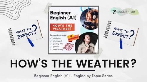 How's the weather? - Beginner ESL/ELL for All Ages (A1) by English MD