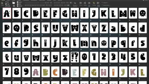 Halloween Monsters Lettering for Whimsy Bulletin Board Titles ...