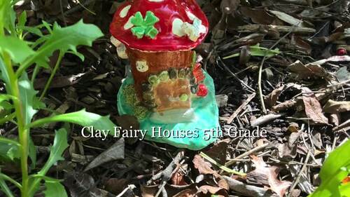 Fairy Houses CLAY SLAB Sculpture Art Project for Ceramics with Texture ...