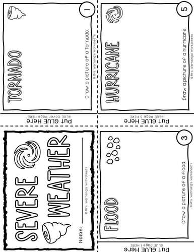 Severe Weather - KINDERGARTEN SCIENCE by Mrs Wernsings Worksheets