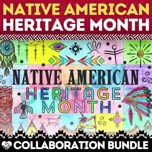 Native American Heritage Month Collaborative Poster Activity Bundle