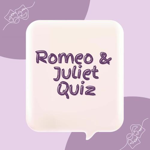 Shakespeare Romeo and Juliet Themed Quiz Game Activity by Worksheet ...