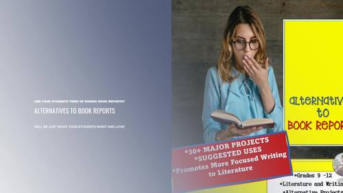 ALTERNATIVES TO BOOK REPORTS by The Angry Teacher Store | TPT