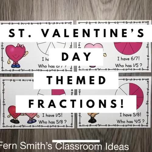 Fractions I Have Who Has Card Game by Fern Smith's Classroom Ideas