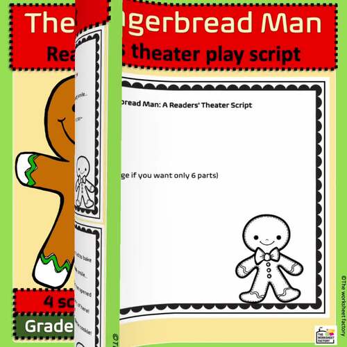 Gingerbread Man – Reader’s Theater Script | 2 Script Versions | Fairy Tale Drama