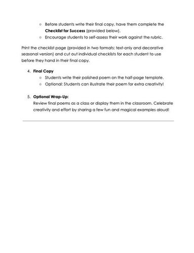 Winter Poetry Writing Activity | Fun & Creative Rhyming Poems for ...