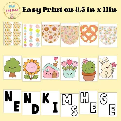 Spring Bulletin Board Kit Editable Kindness Classroom Decor by Minilabell