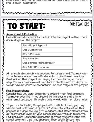 Dance ISU Passion Project - Genius Hour for the Middle School Arts ...