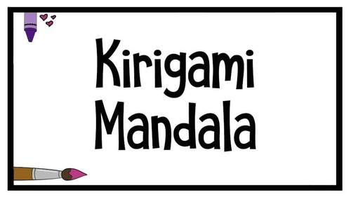 Kirigami Mandala Art Project. Elementary Art Lesson Plan + Video Demo