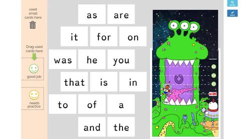 "Alien Crunch" - Fry High-Frequency by Orton-Gillingham Troll Games